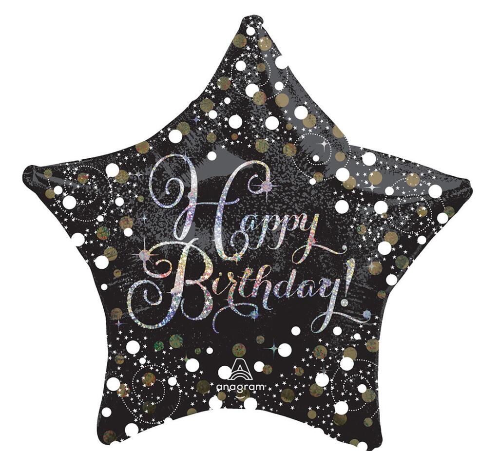 SPARKLING BIRTHDAY STAR JUMBO – Party Suppliers – Jacksonville NC Party ...